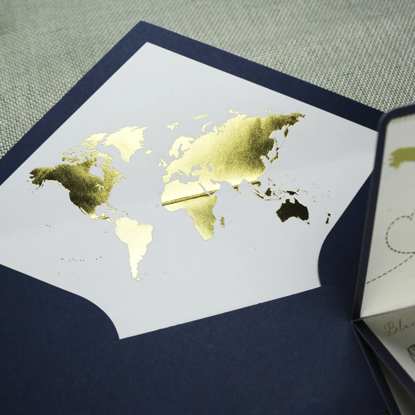 Luxurious DIY Papercraft Navy Boarding Cards With Gold Foil Custom ...