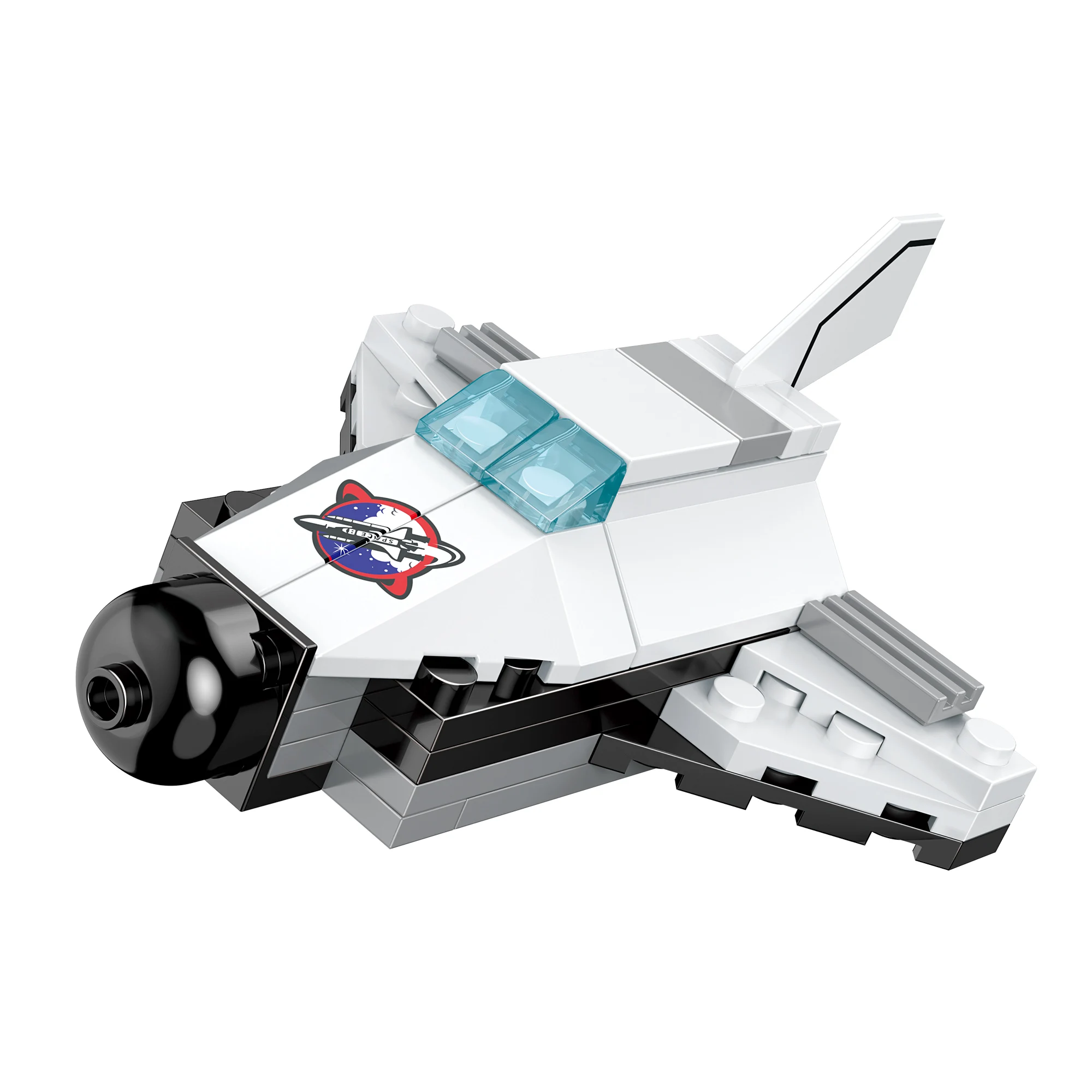 Cogo Kids Educational Assemble 8 In 2 Mini Space Plane Series Bricks ...