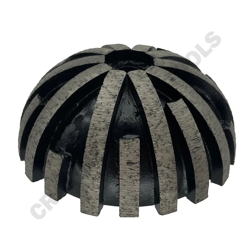 Crawnedeagle Segmented Ball Head Mill Diamond Graving Bit for Granite ...