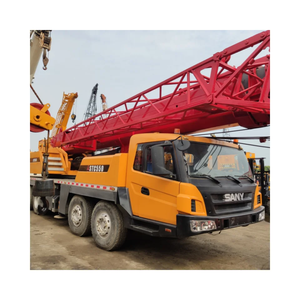 Sany STC550 Mobile truck crane high quality machines 55 ton used cranes ...
