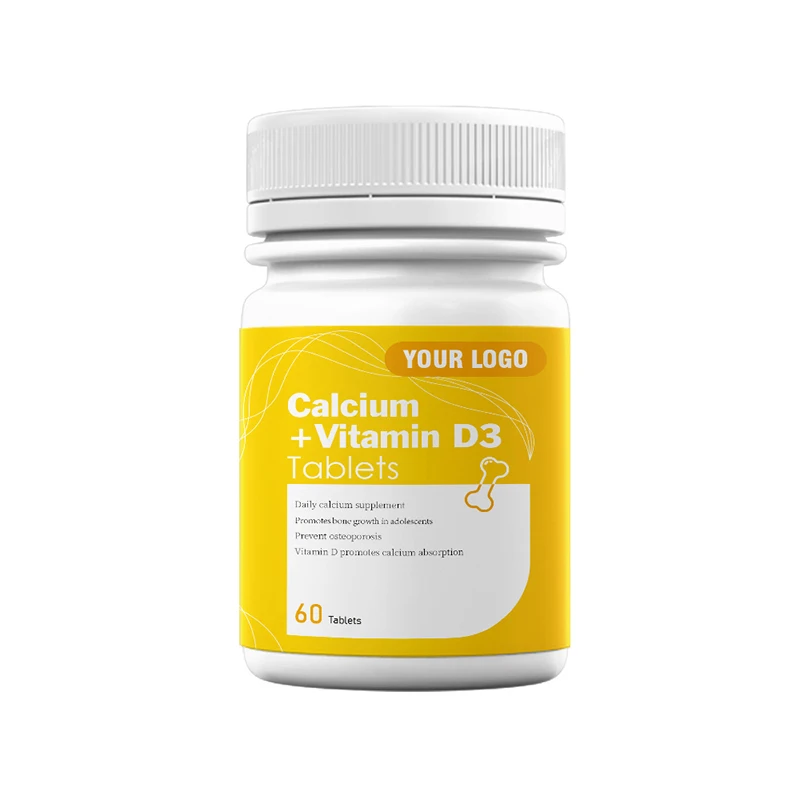 Calcium and Vitamin D 3 Tablets daily herbal health food Supplement ...