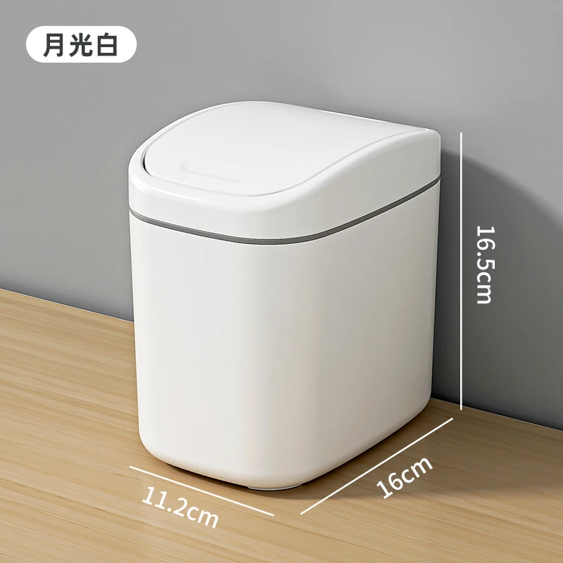Office Kitchen Round Small Garbage Bin Cute Carton Open Trash Can - Buy ...