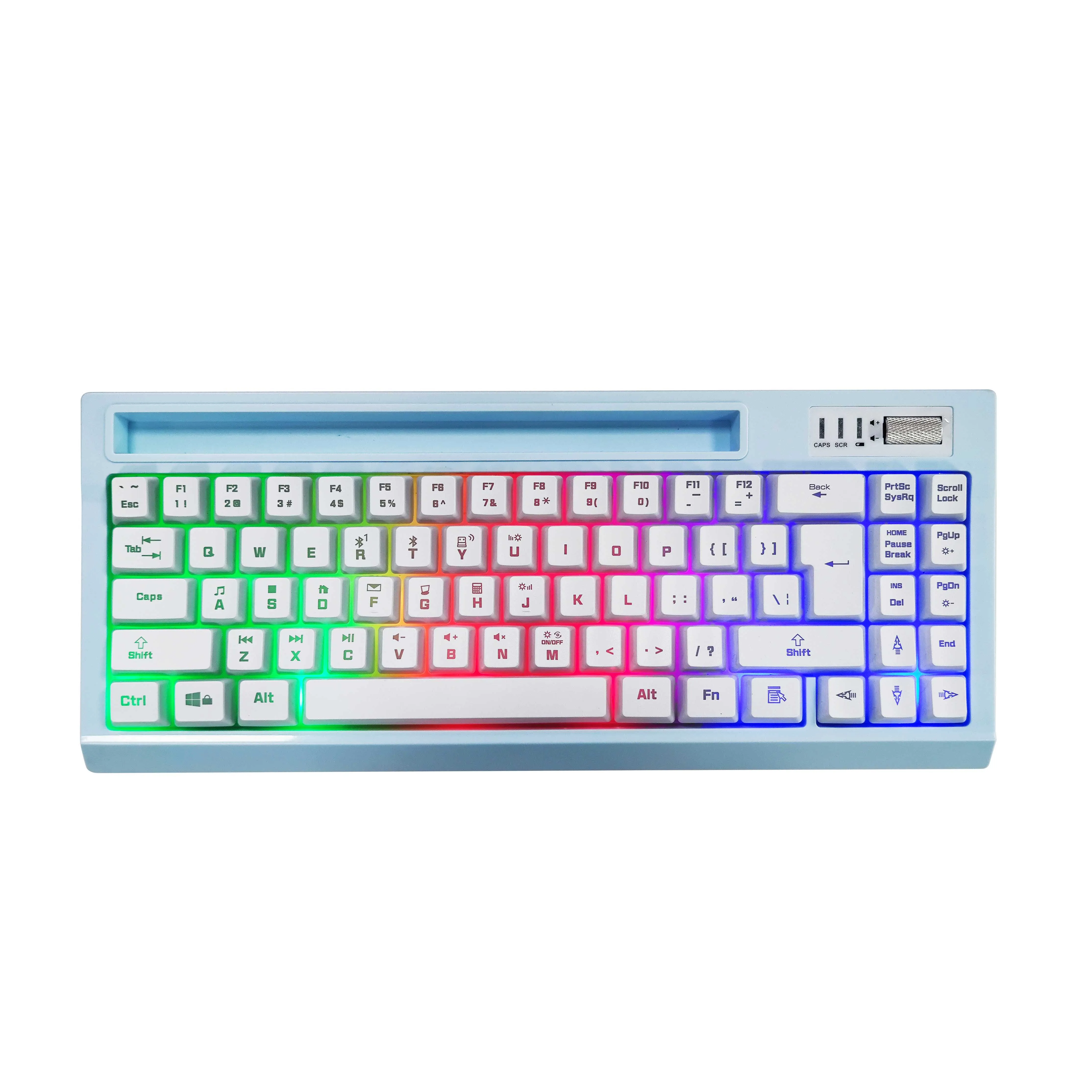 Type C Rechargeable Rgb Backlight Bluetooth Wireless Gaming Keyboard ...