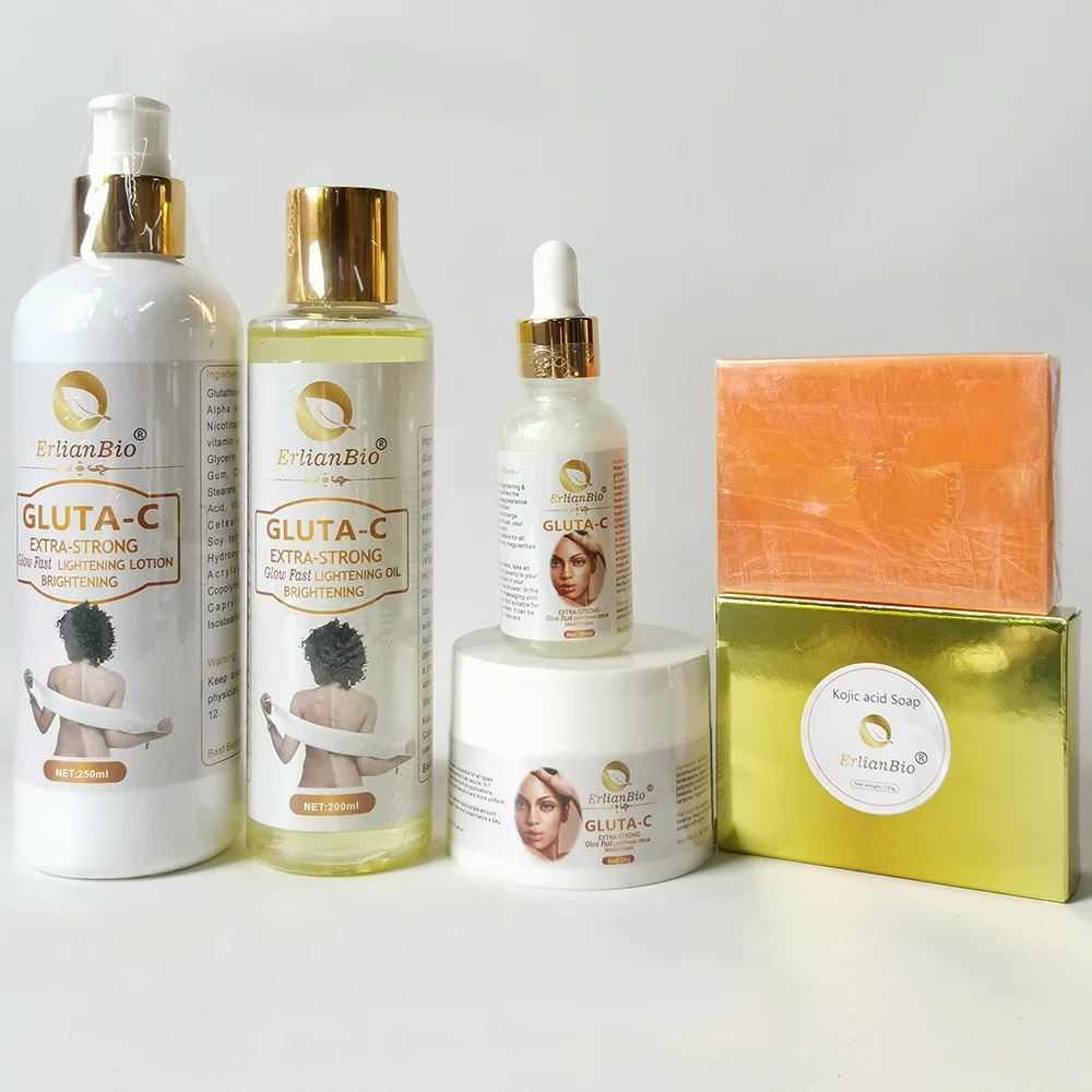Natural Glutathione Skin Whitening & Lightening Set - Cream, Soap ...