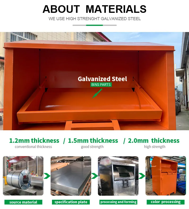 Sodor Outdoor Street Large Volume Clothes Donation Drop Off Recycle Bin ...