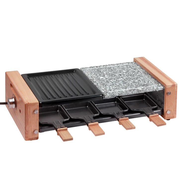 Portable Indoor Raclette Grill - Perfect for 8 Person BBQ