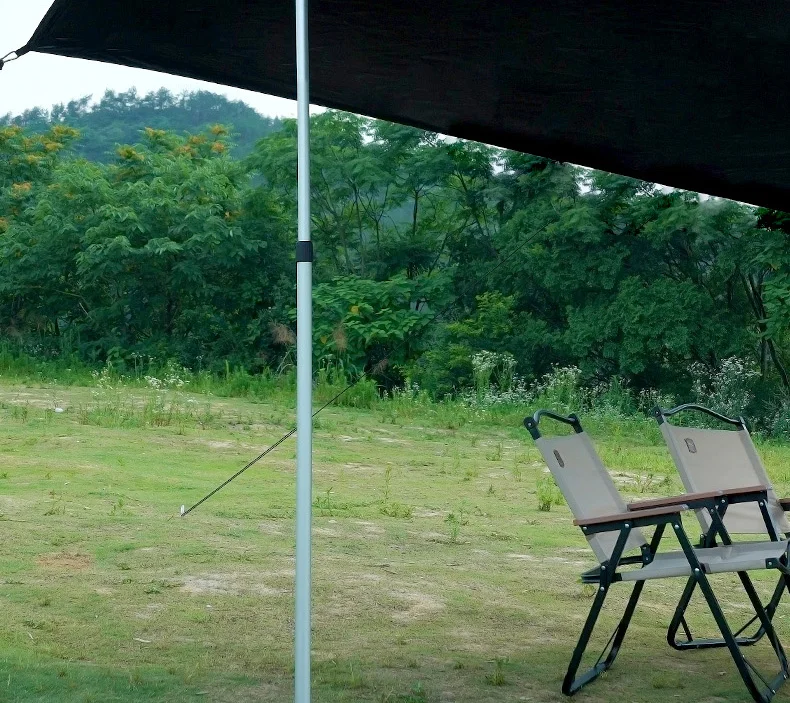 Outdoor Canopy Curtain Rod Pole Tent Foyer Support Pole Frame Aluminum ...