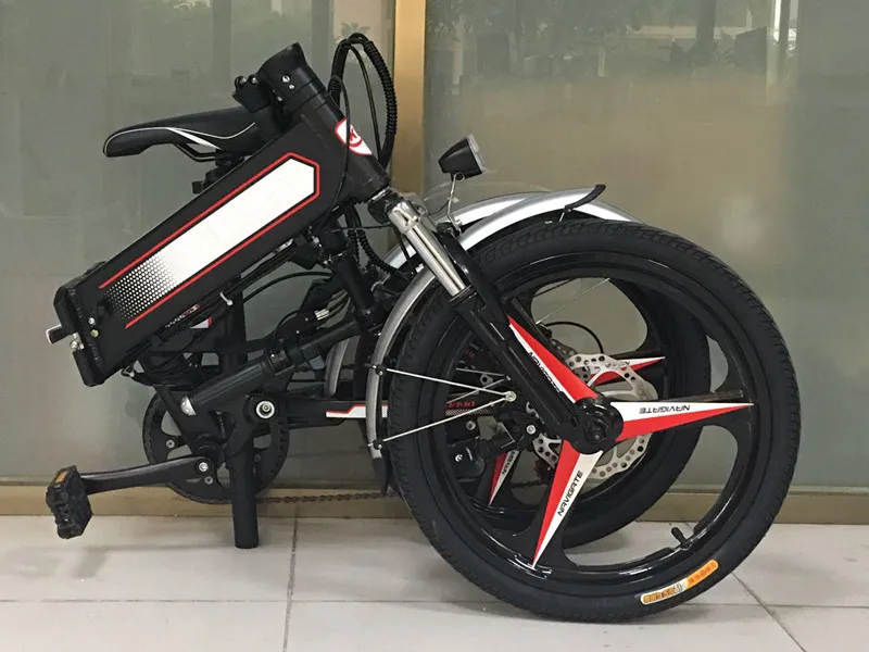 Super Handsome 20inch Folding Snow Bicycle Conjoined Rim Fat Tire Bike ...