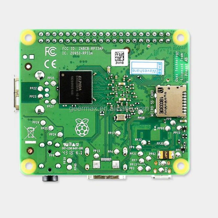Raspberry Pi 3 Model A+ Plus Quad-core SoC BCM2837B0 A53 1.4GHz 64-bit ...
