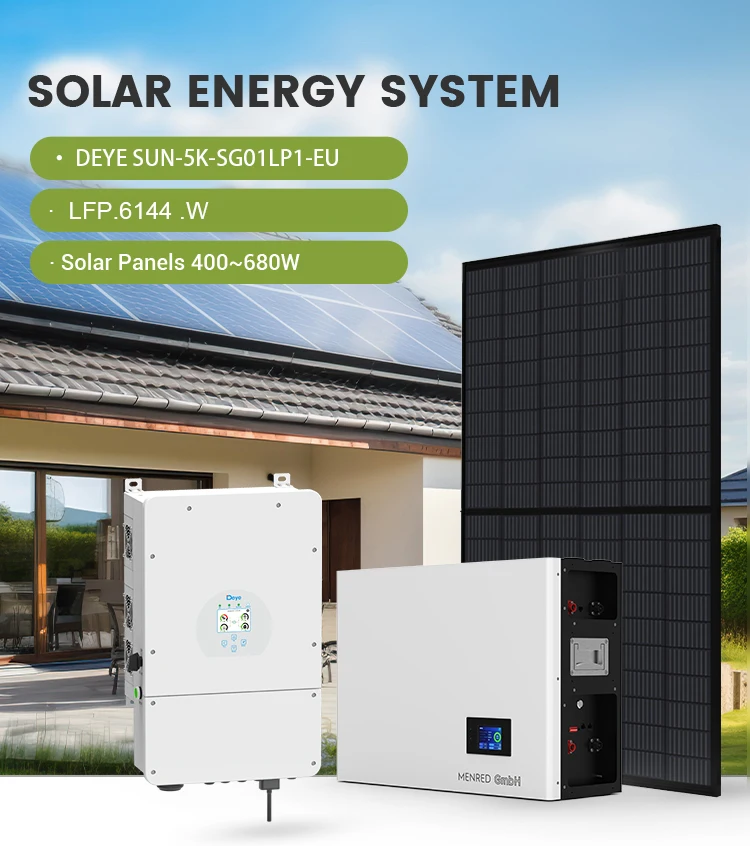 Deep Cycle Battery Off Grid 5kw Ground Mounted Home Solar Energy System ...