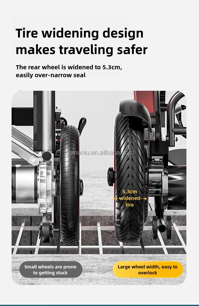 MUNIU Silla De Ruedas Electrica Electric Folding Scooter Wheel Chair Power Motorized Foldable ...