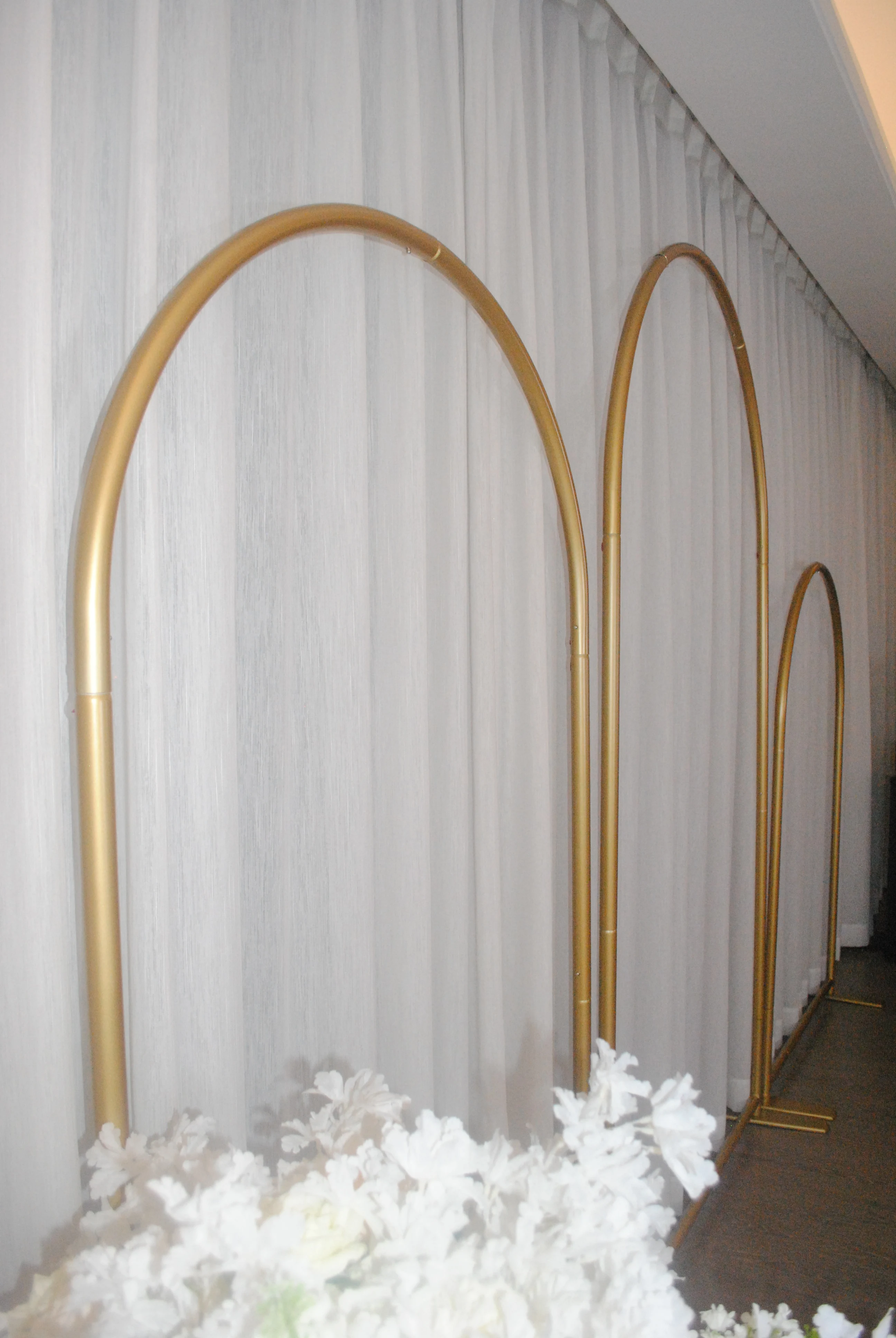 Gold Color Chiara Arch Frame - Perfect for Wedding & Events