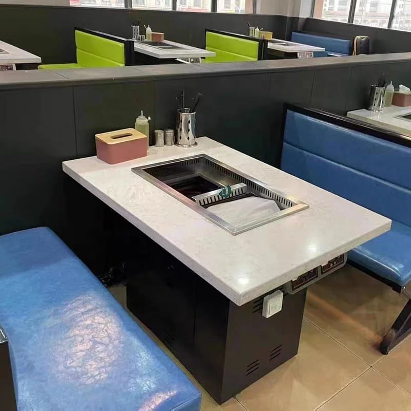 Smokeless steamboat hotpot table with bbq grill 2 in 1 hotpot bbq combo ...