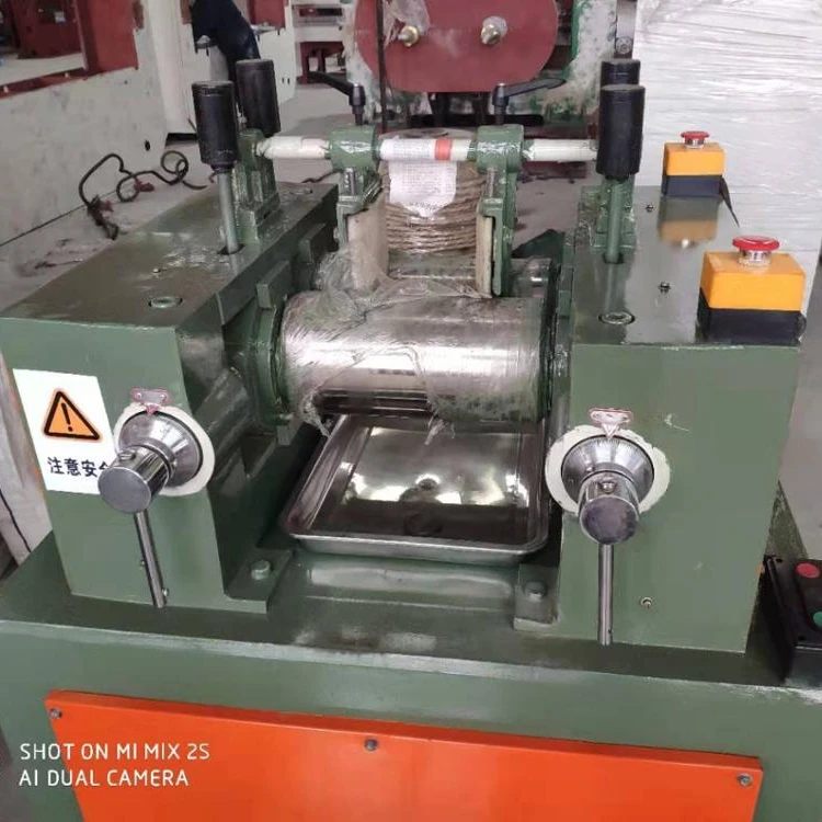 Two Roll Rubber Mix Milling Machine lab rubber open mixing mill machine roller mixer for ...
