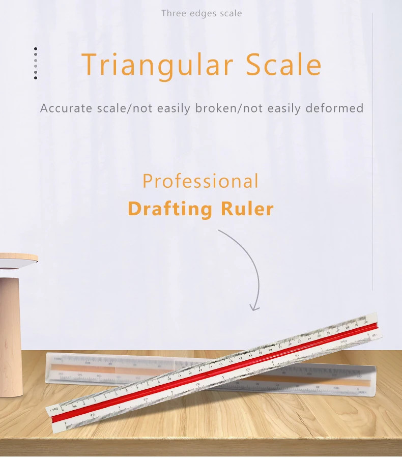 Architectural Scale Ruler Aluminum Architect Scale Triangular Scale ...