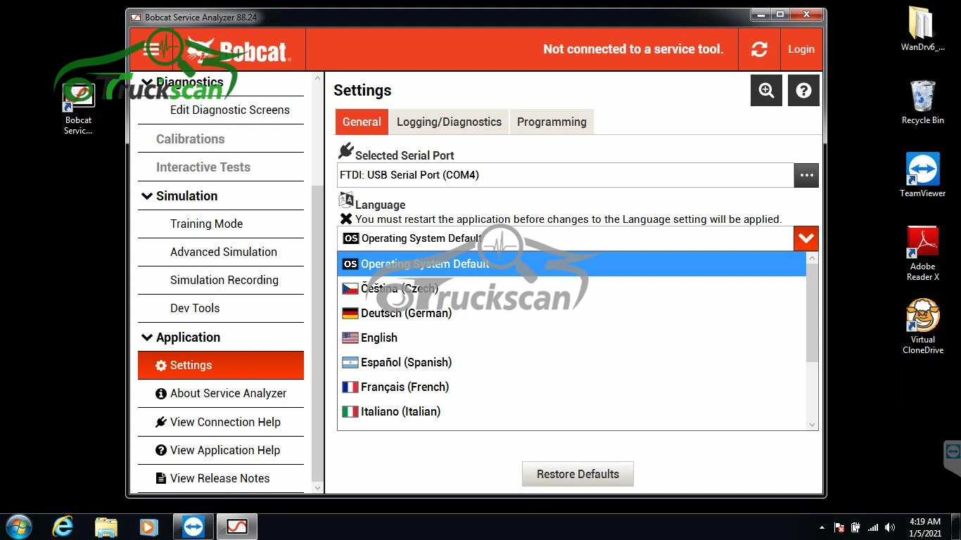 BOBCAT Diagnostic Tool - High-Config Engine Analyzer