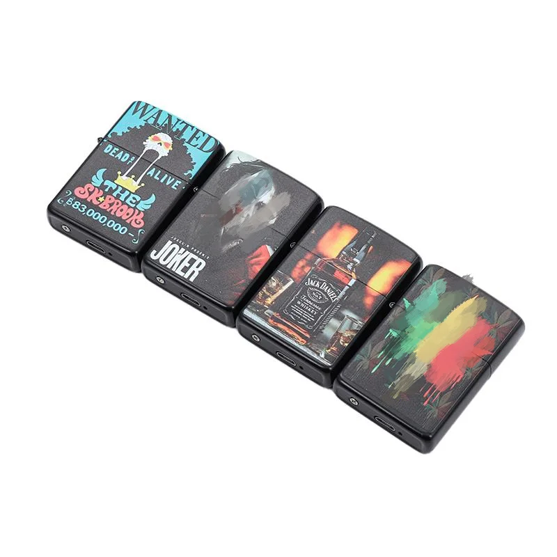 New Thin Custom Cool Lighter Designs Usb Lighter Windproof Rechargeable ...