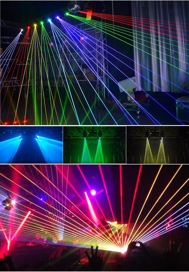 RGB Laser Moving Head ILDA - Full Color Laser Lights for Djs