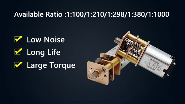 TT MOTOR 15rpm - 1000rpm DC Gear Motor for Home Appliance