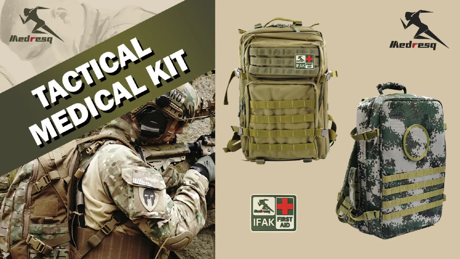 Mesresq Factory Supply Medical Equipment Survival Waterproof Tactical ...