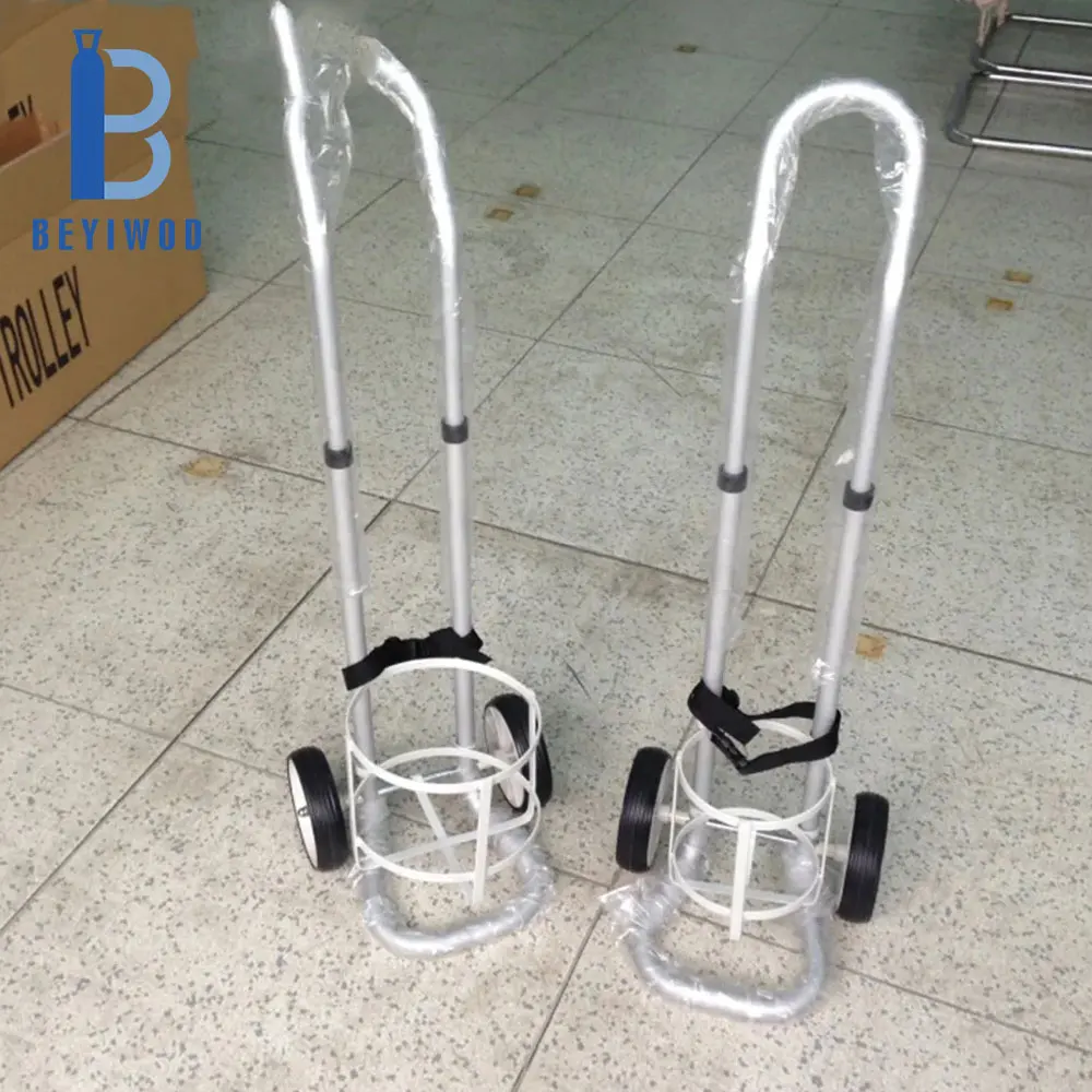Hospital Use Medical Oxygen Cylinder Trolley Cart - Buy Oxygen Cylinder ...
