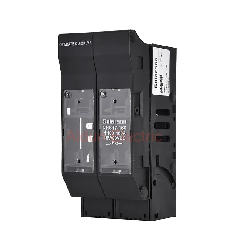 500VDC Battery Fuse Disconnect Switch for NH00 Battery Fuse 1P 2P 3P ...