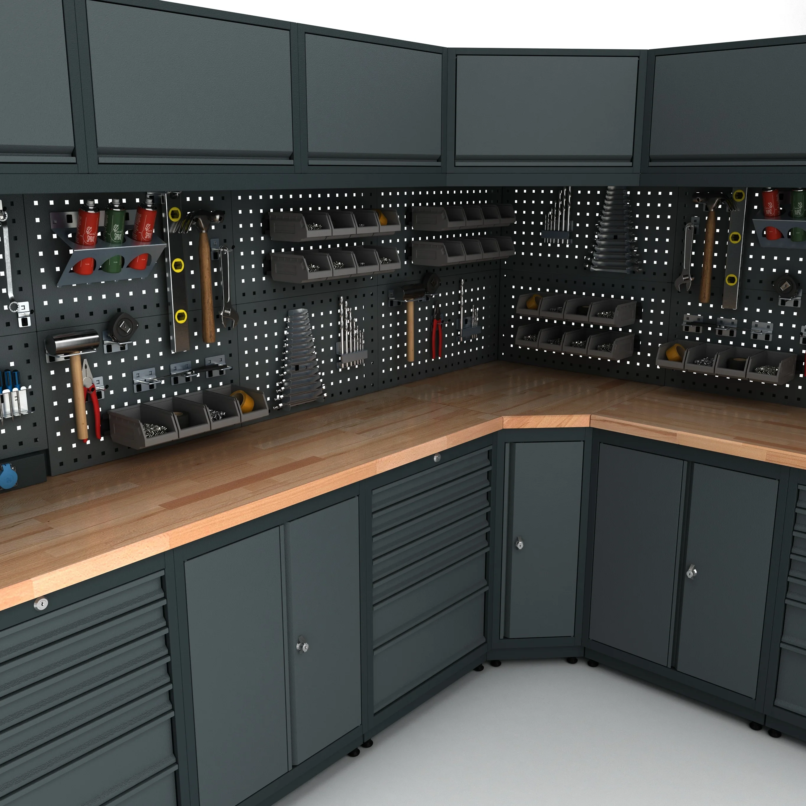 Modular Tool Cabinet System for Mechanic Garages - Bodur