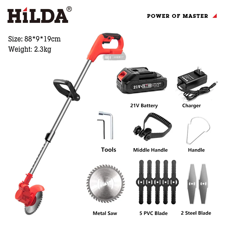Newest Light Hand Lawn Mower - Cordless Grass Cutting Machine