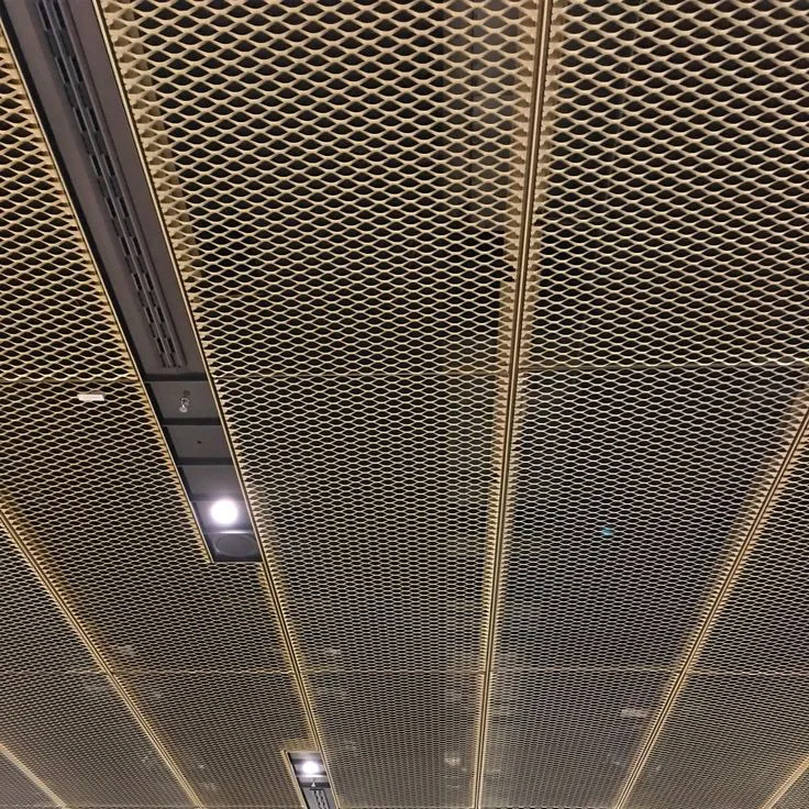expanded metal mesh ceiling tiles aluminium wall panel aluminum mesh ...