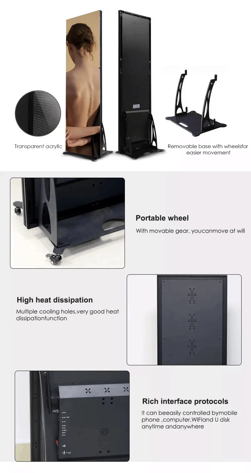 China Customized Floor Standing Led Poster Display Screen Manufacturers ...