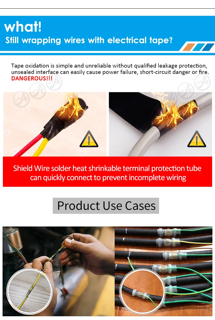 Heat Shrink Solder Sleeve Shield Terminators And Connectors - Buy Solder Connectors,Solder ...