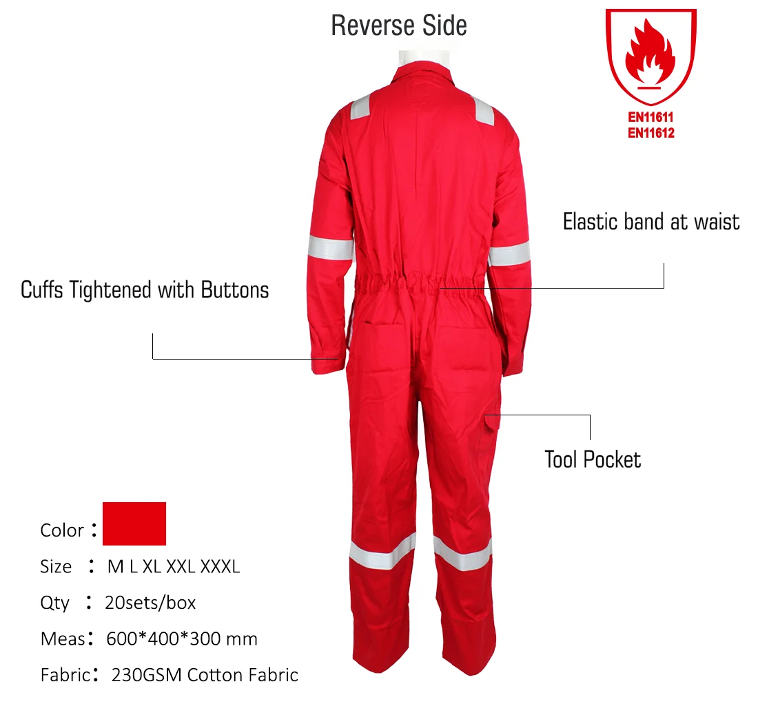 100% Cotton Work Wear Boilersuit Uniforms Workwear Suit Overalls Safety ...