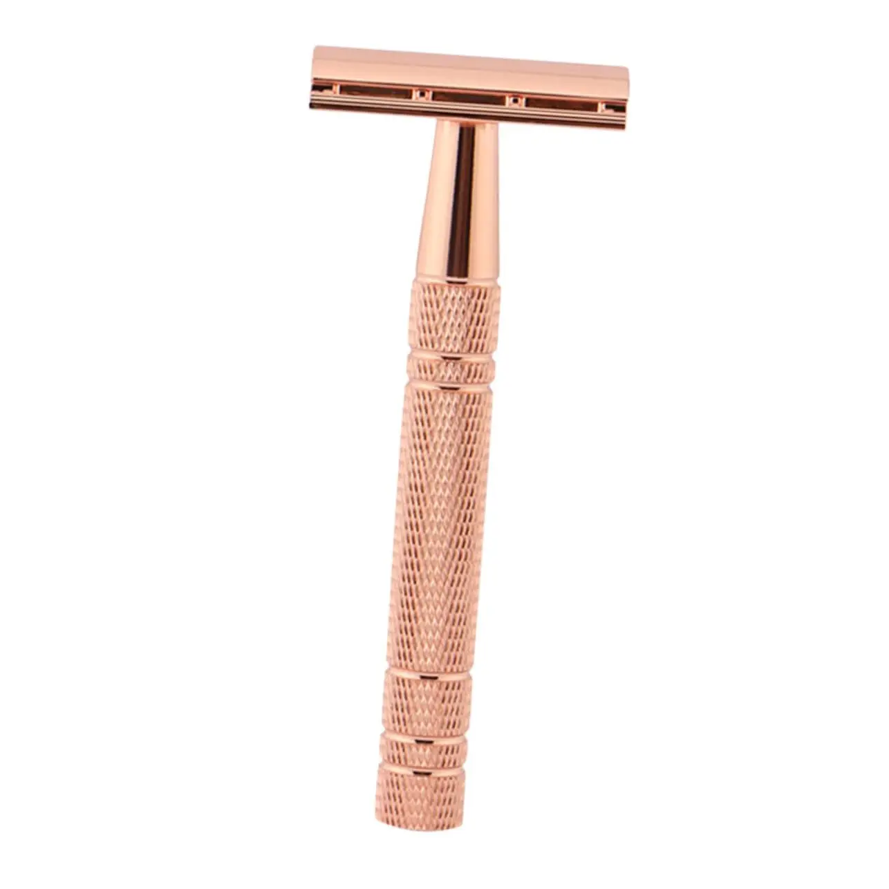 Customised Packaging Zero Waste Wet Shaver Rose Gold Black Metal Razor ...