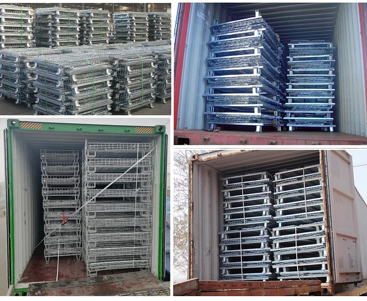 Warehouse Storage Cage - Durable & Foldable Metal Container