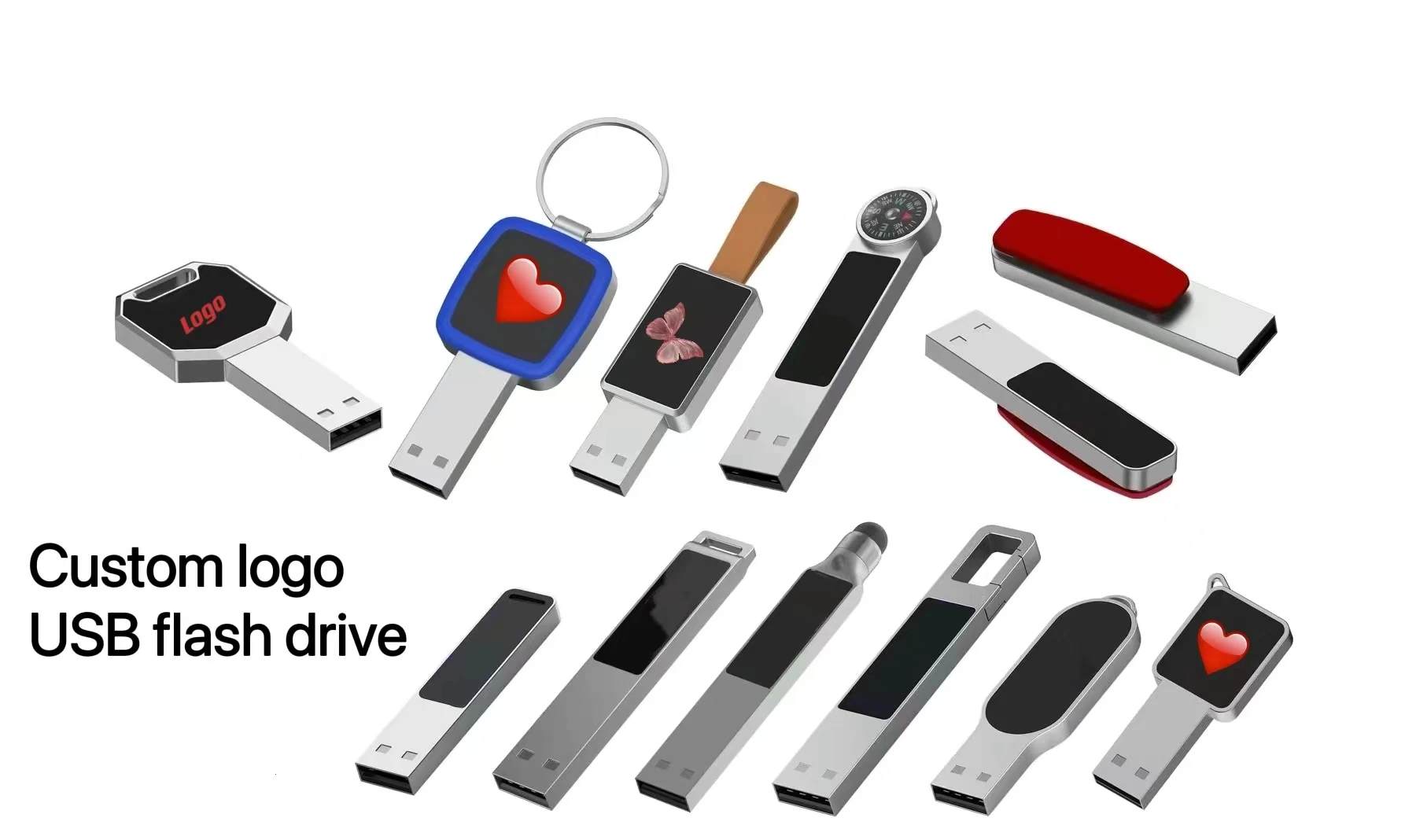 High Level Usb Stick Custom Usb Flash Drive with Led Light Logo 8gb ...
