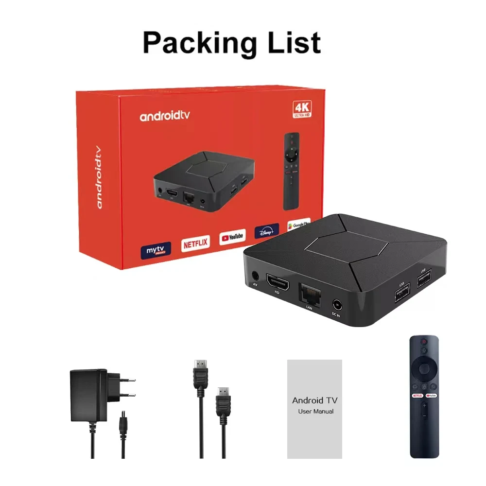 Redbox Q5 Hdr Android Tv 10 4k Atv+2.4/5g Wifi+bt5.0+2g/8g+100m: Portable Streaming With High ...