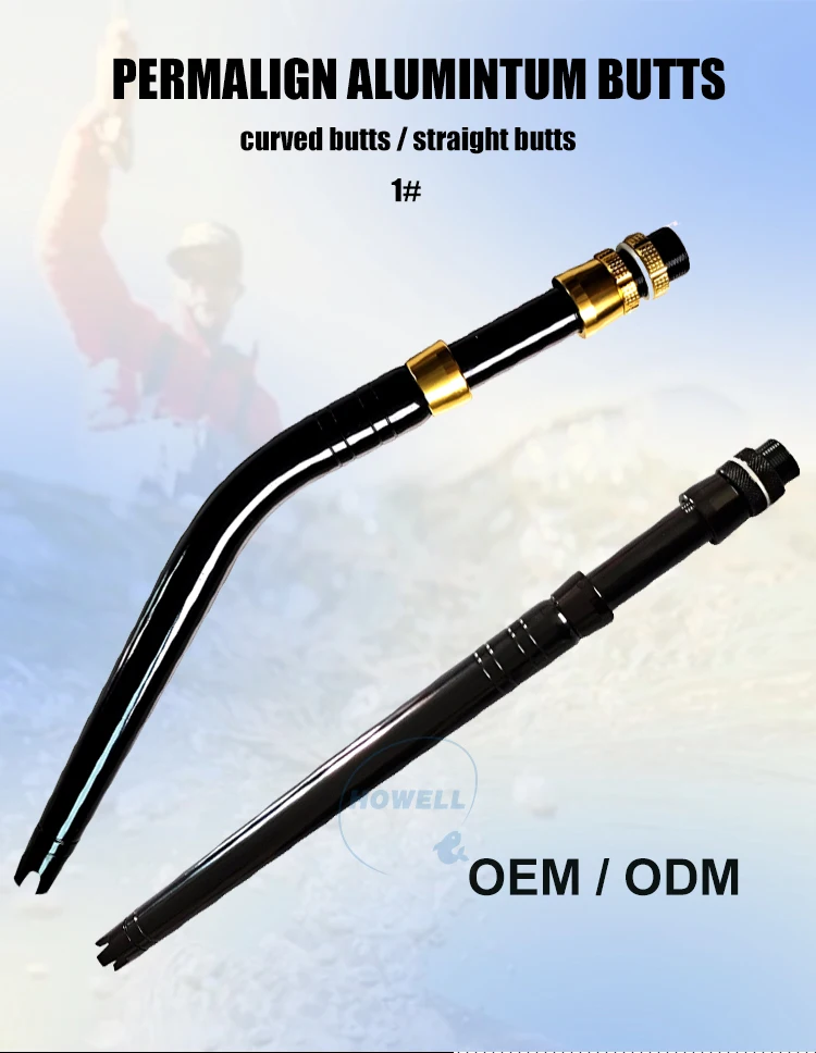 Fishing Rod 1#aub Aluminum Curved Butt Handle Fishing Rod Building ...