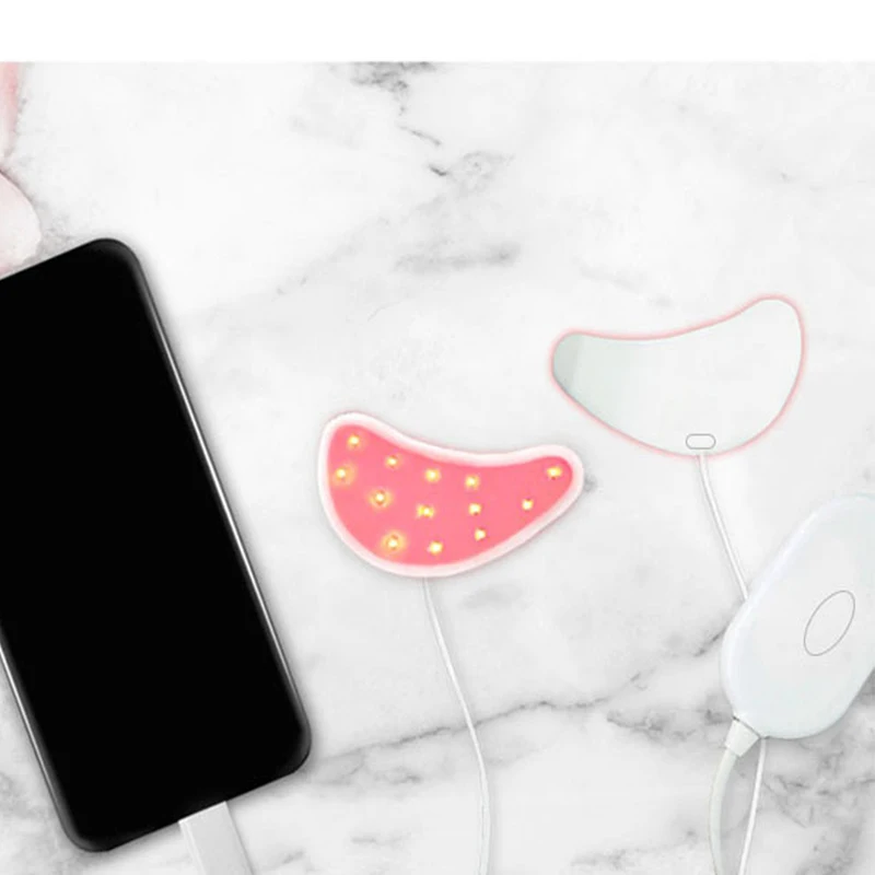 Electric Portable Led Red Light Therapy Massage Eye Patch With ...