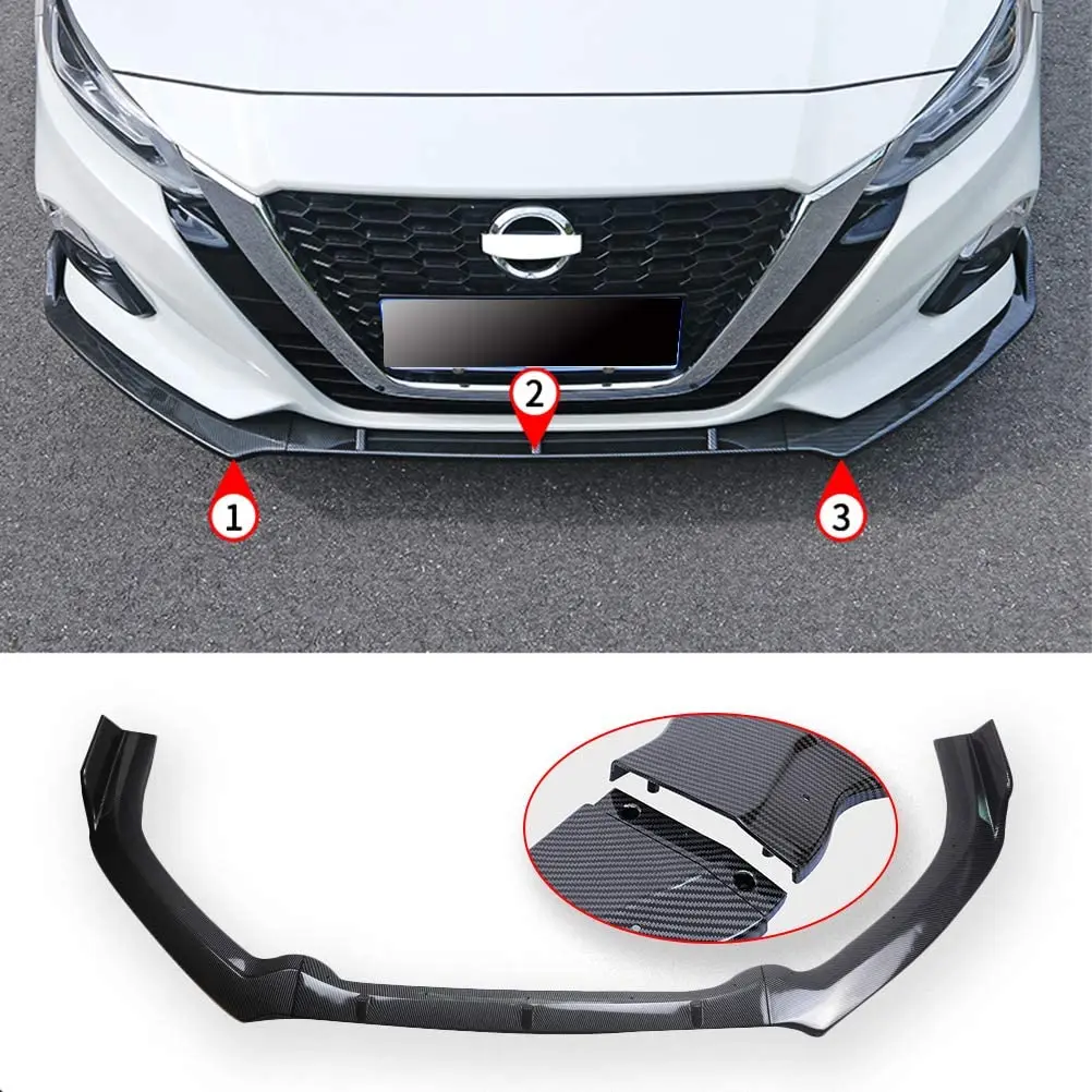 Front Bumper Lip Spoiler Fit For 2020-2022 Front Lip Nissan Sentra ...