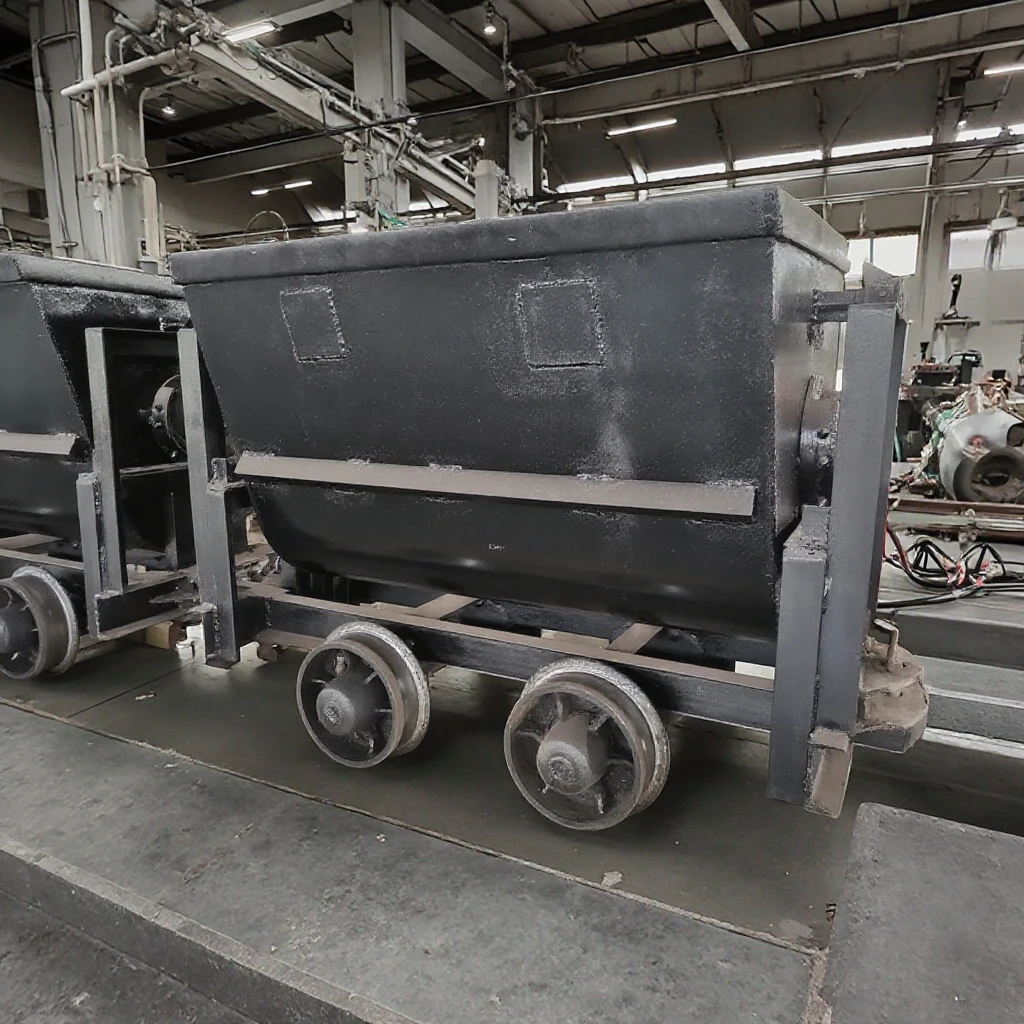 Mining Conveyor cart Bucket Tipping Mine Electric Ore Gold Cart Heavy ...