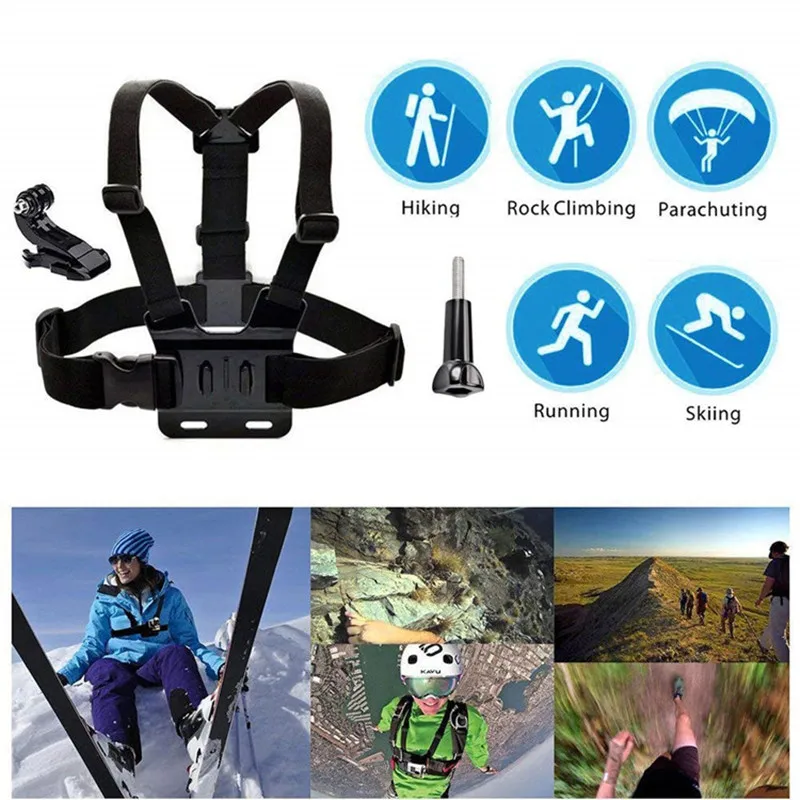 Mobile Phone Chest Mount Harness Strap for Action Cameras & Smartphones ...