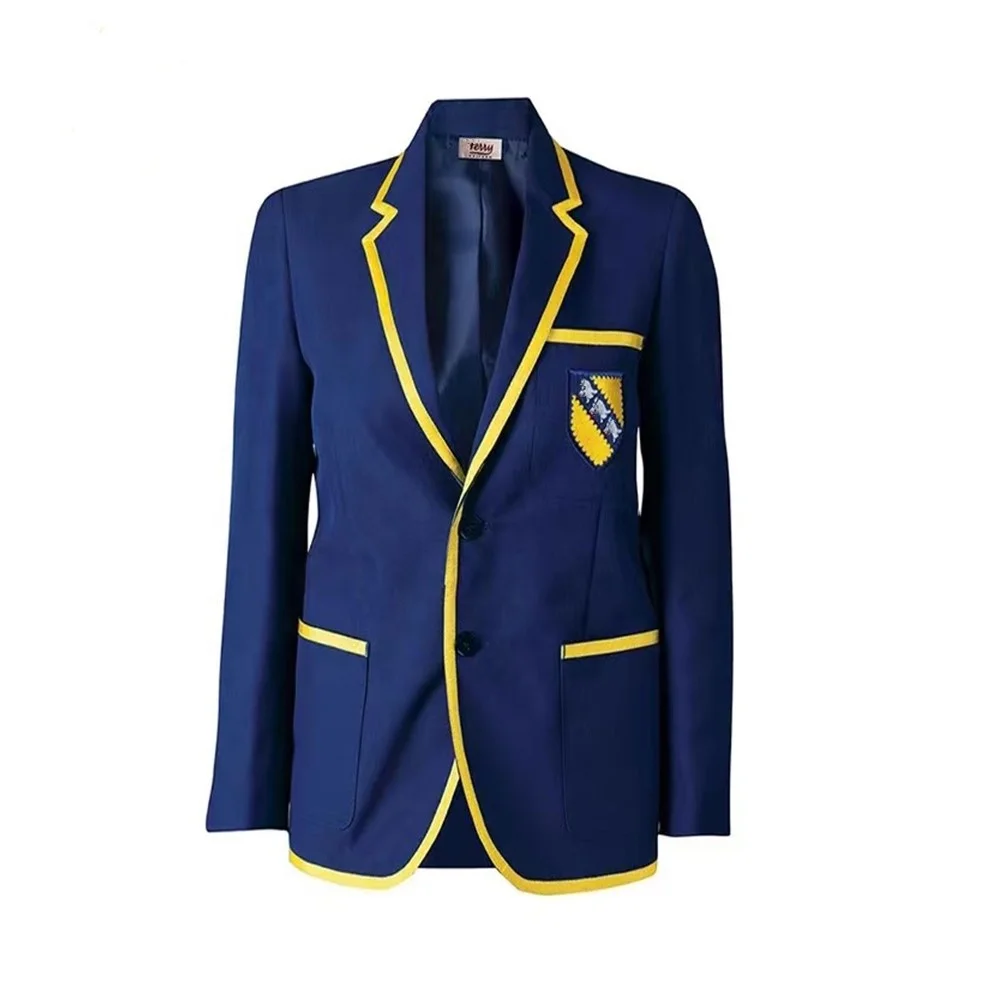 Customized Student Wears School Uniform Badged Blazer 100% Woven ...