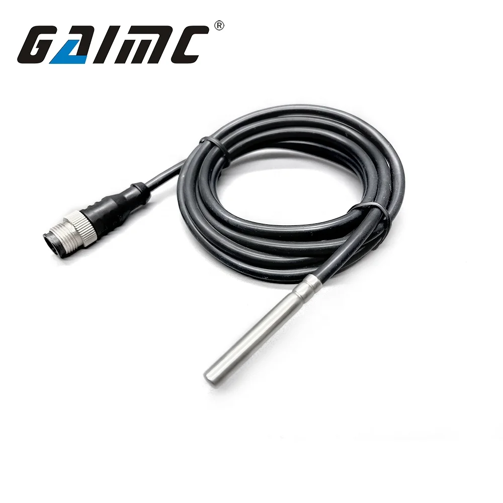 Gaimc Waterproof Ds18b20 Temperature Sensors Probe With 3 Pin M8 Cable ...