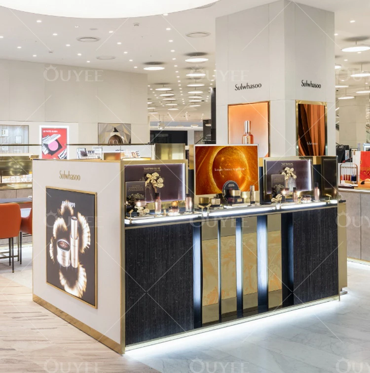 Luxury Perfume Display Kiosk Design Custom Fragrance Retail Booth ...