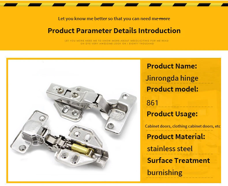 Jinrongda Soft Close One Way Hinges 35 Cup Buffering Thick And Thin ...