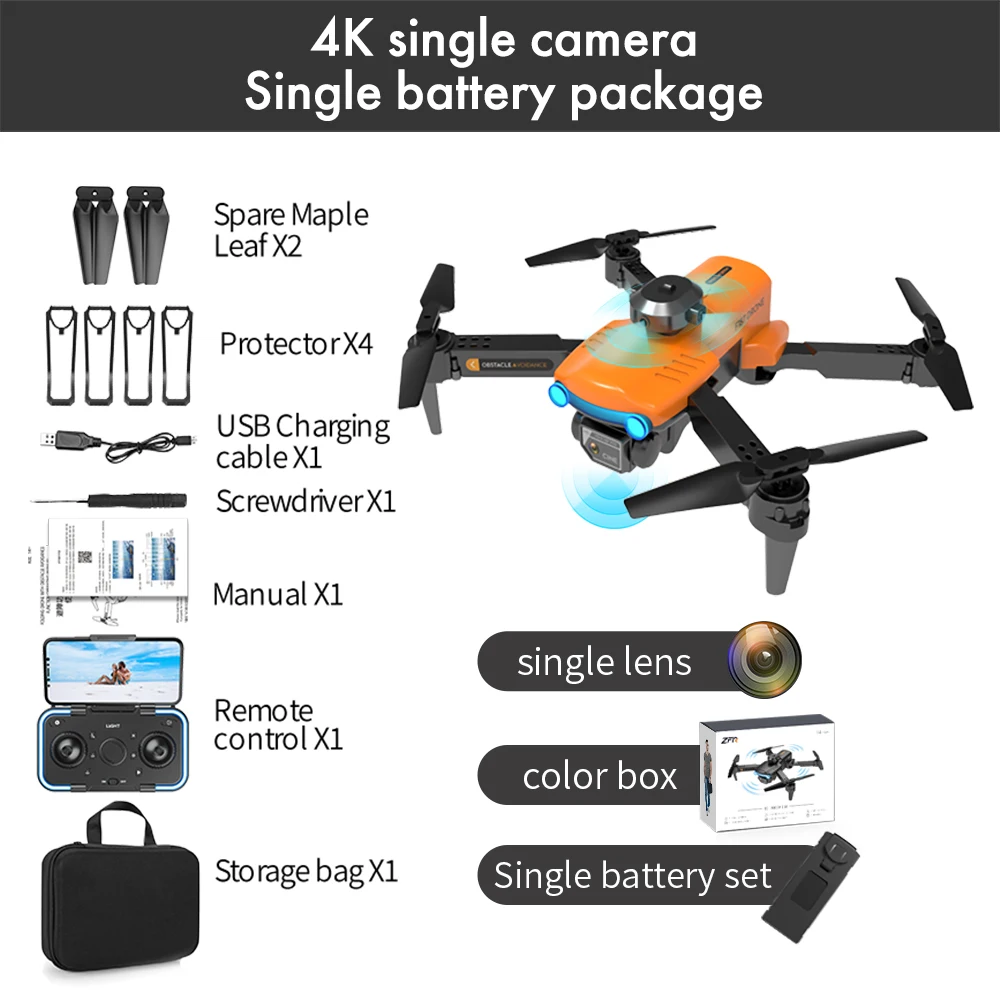 2022 New Dron F187 4k Dual Camera Wifi Fpv Obstacle Avoidance Optical ...