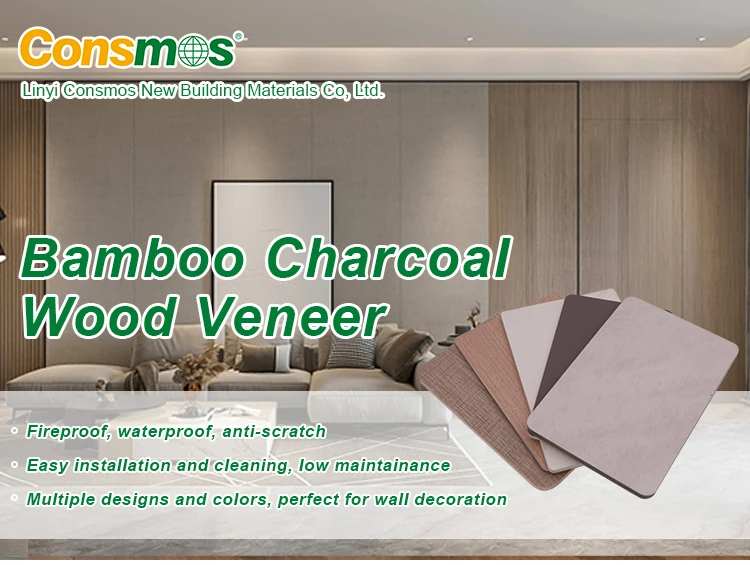 1.22X2.8m High Glossy Mirror Bamboo Charcoal WPC Wall Panel for Home ...