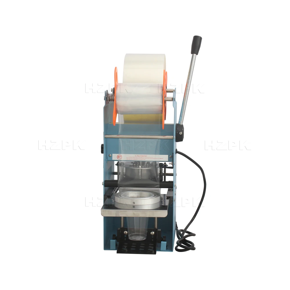 HZPK Manual Bubble Tea Plastic Paper Cups Sealer Machine