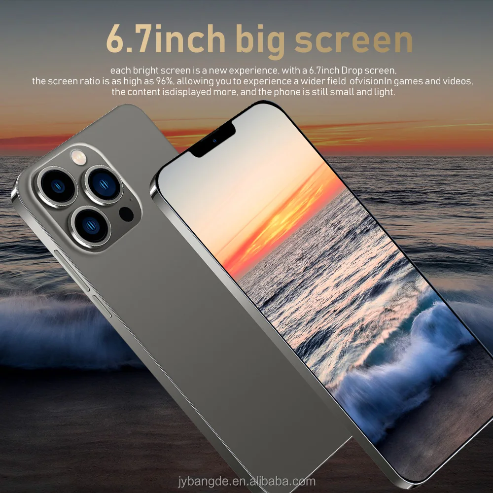 I13 Pro Max Phone Global Version Unlock New 6.7 Inch Android Original Smartphone 16gb+512gb 10 ...