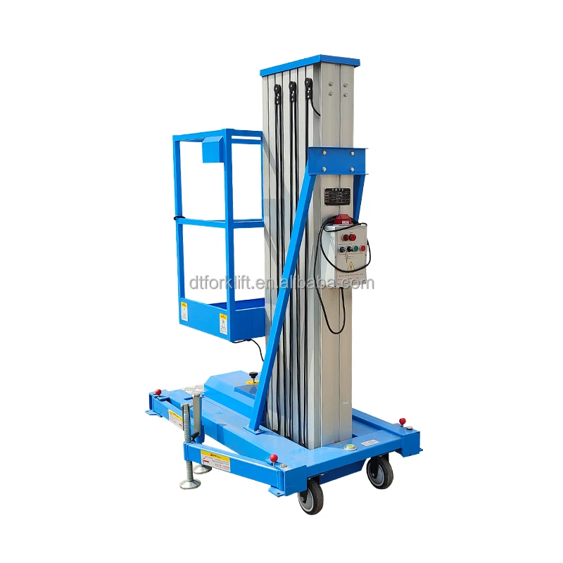 Single Mast Aluminum Alloy Electric Aluminum Platform 6m 8m 9m 10m ...